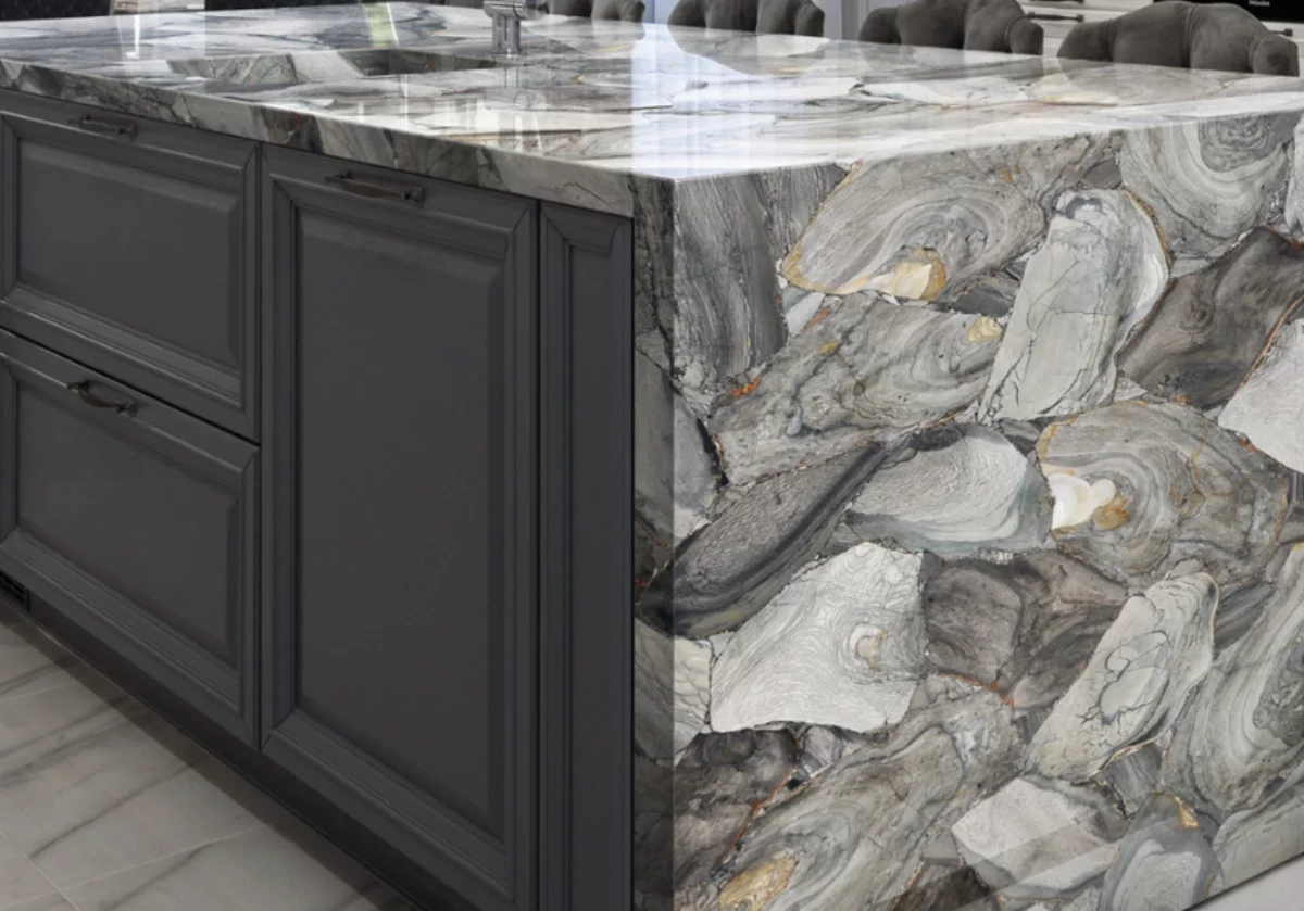 Comptoirs en Pierre Semi-Précieuse Prémoulé : Luxe et Élégance ...